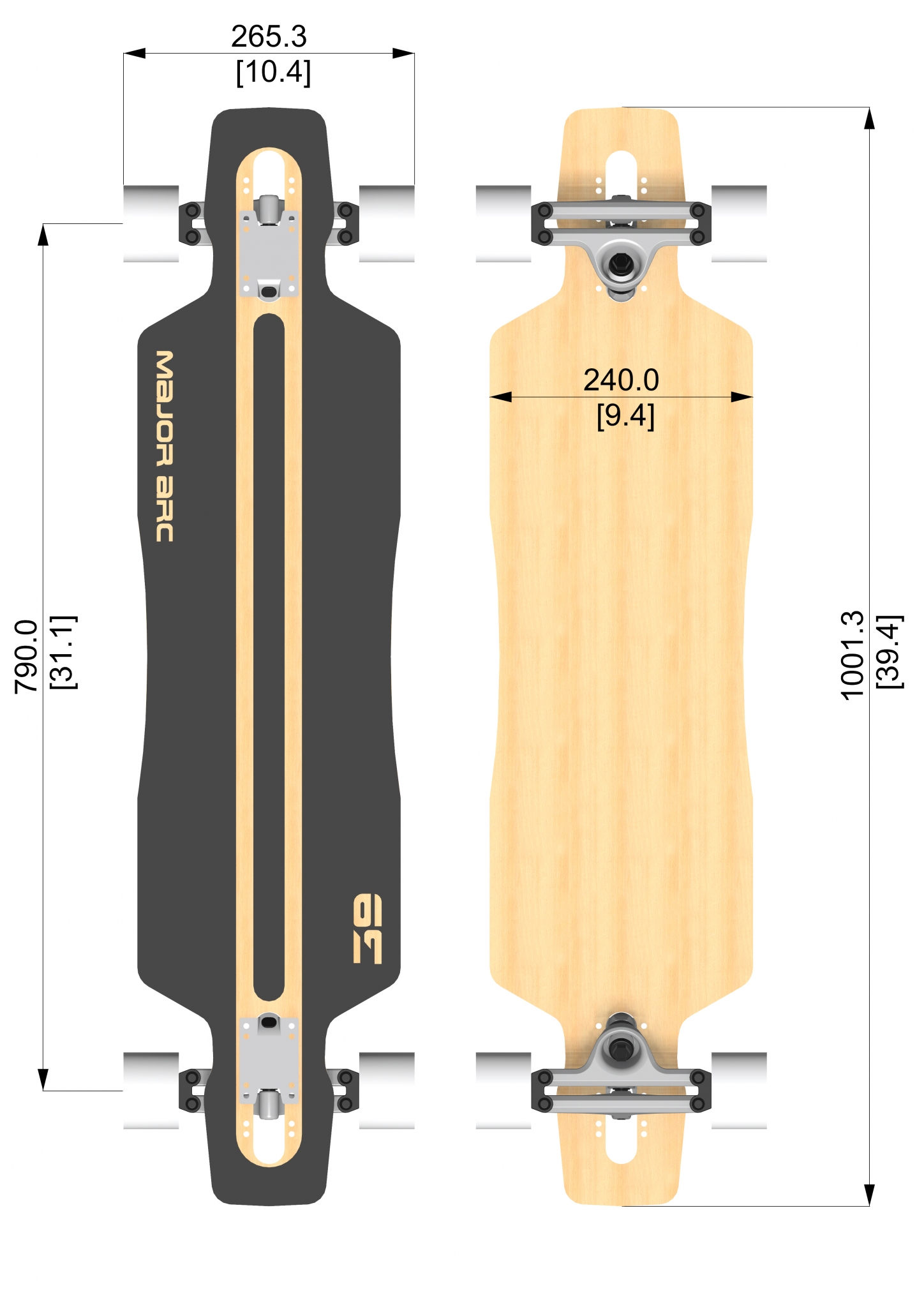 Complete Board – Major Arc Longboards